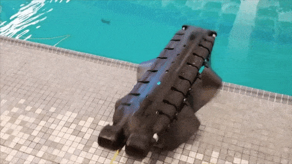 velox, a creepy wiggly robot that can move on land and water
