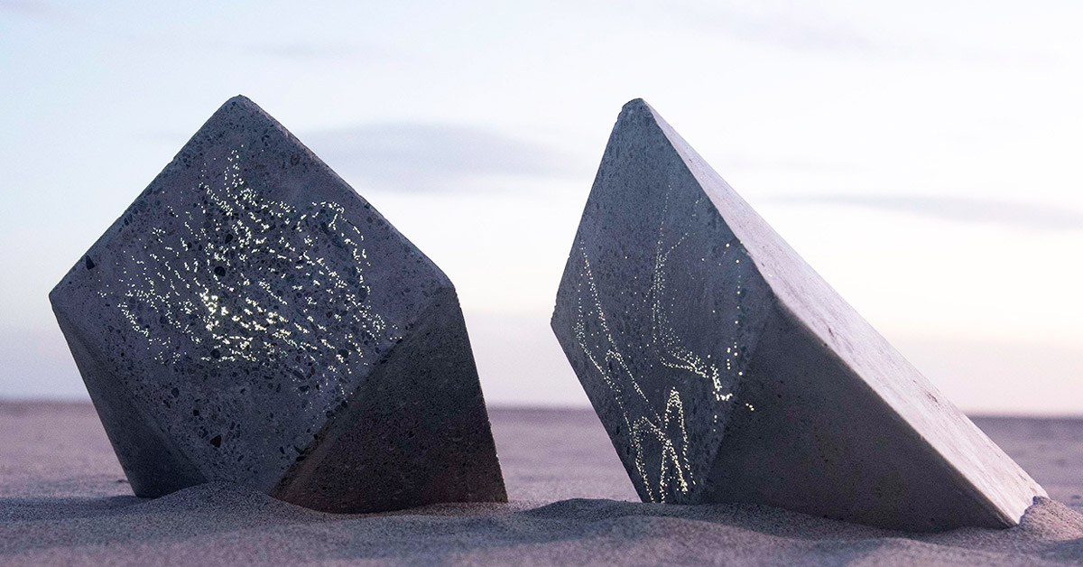 designers light up concrete blocks on the beaches of san diego