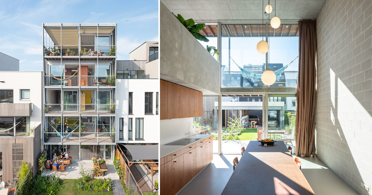 BETA constructs the '3 generation house' in amsterdam with open-plan façade