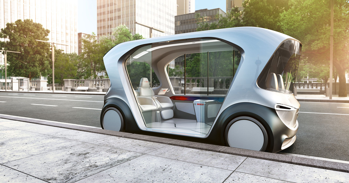 bosch presents its all electric, self-driving pod at CES 2019