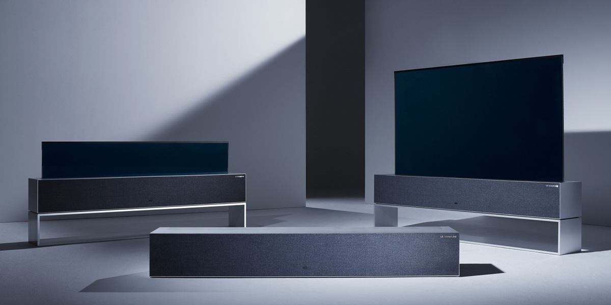 LG and foster + partners present world's first rollable OLED TV