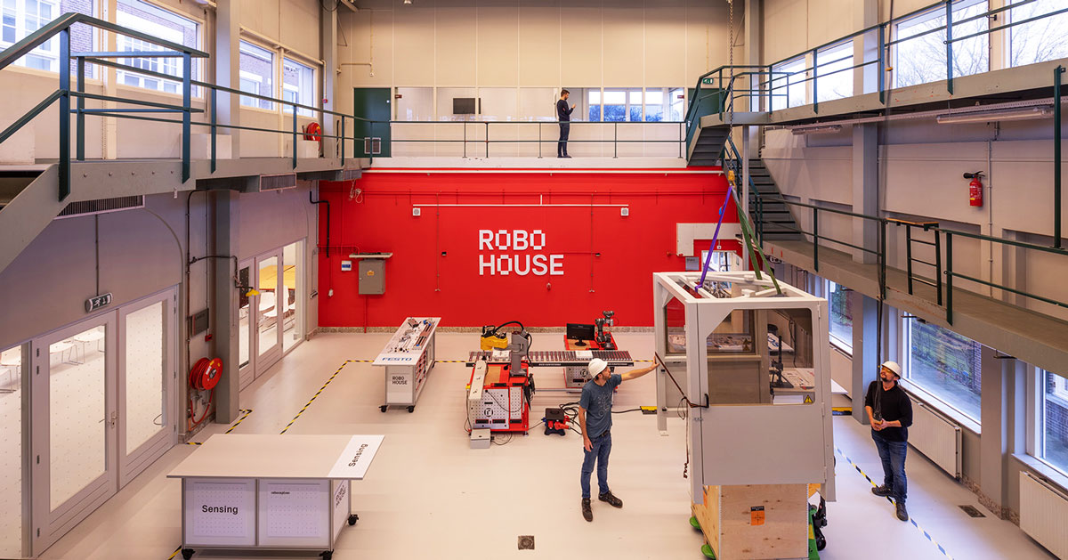 robots are taking over this former campus building at delft university ...