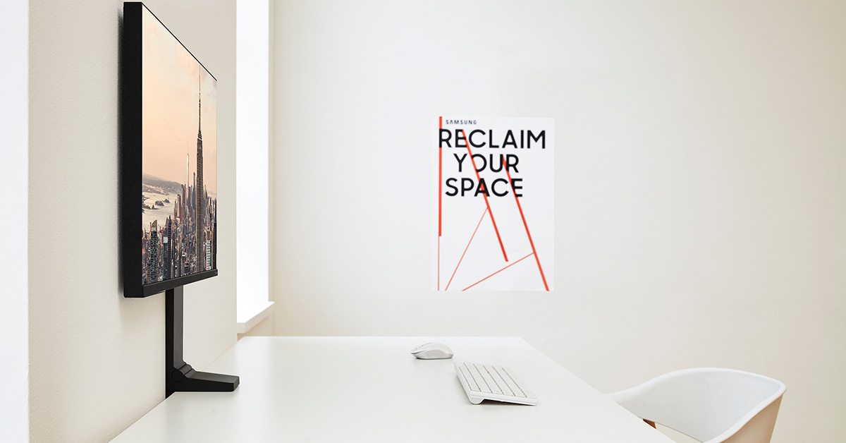 CES 2019: samsung’s movable, space-saving monitor declutters your desk