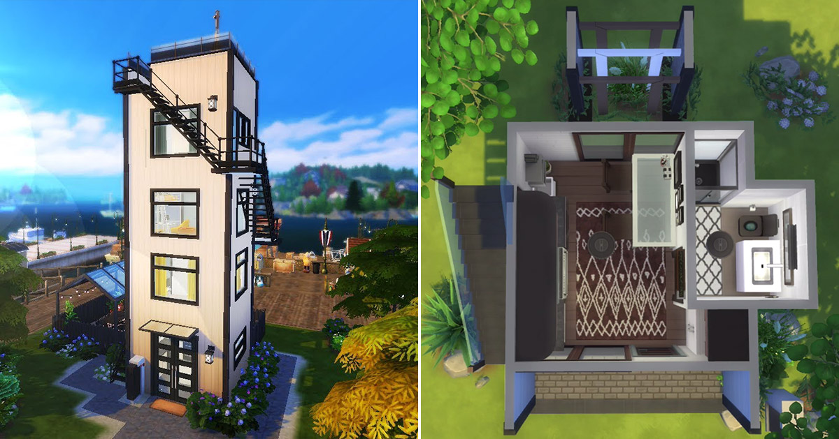 Sims 4 Small Houses Building A Summer Inspired Tiny House In The Sims