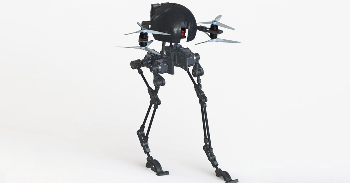 caltech's leonardo robot is a humanoid with wings