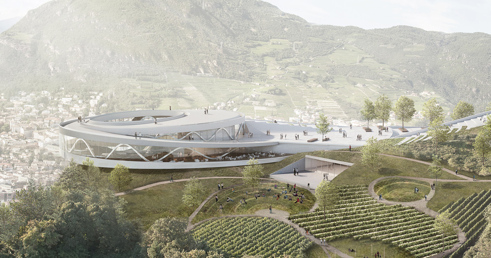 snøhetta proposes mountaintop museum quarter for bolzano