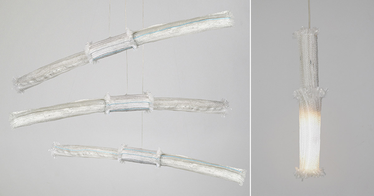 'RE_DE' is a lamp made from recycled fishing nets