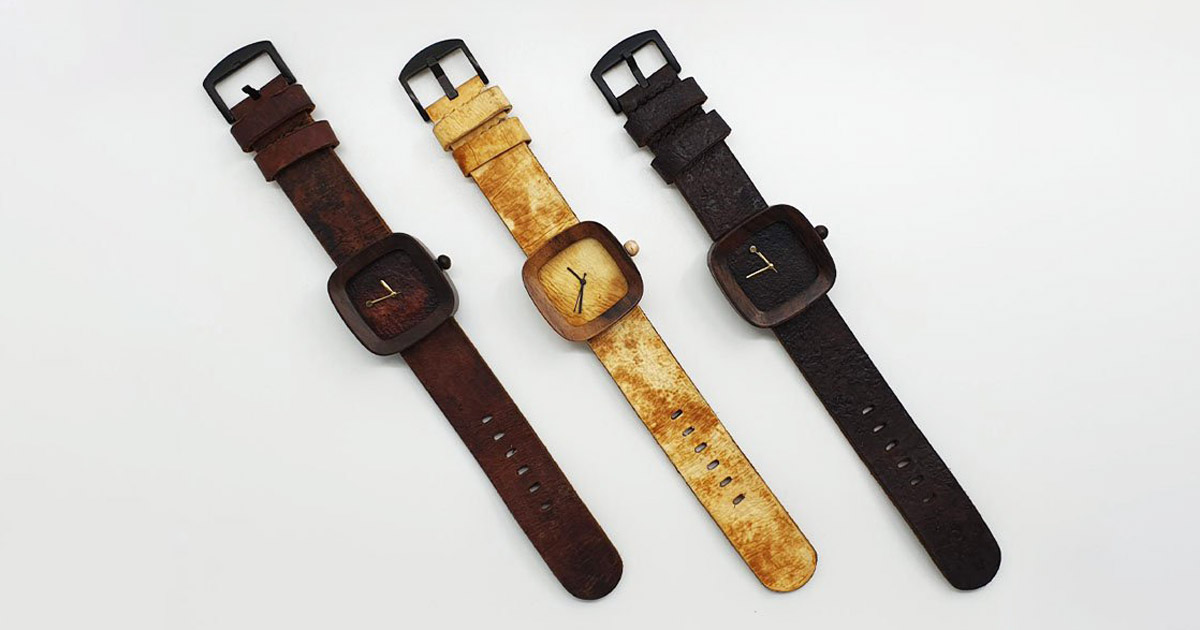 mycotech creates the world's first watch made from mushroom mycelium