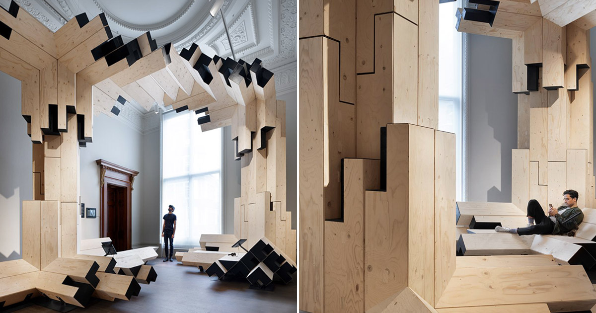 gilles retsin fuses AR with timber construction at the royal academy london
