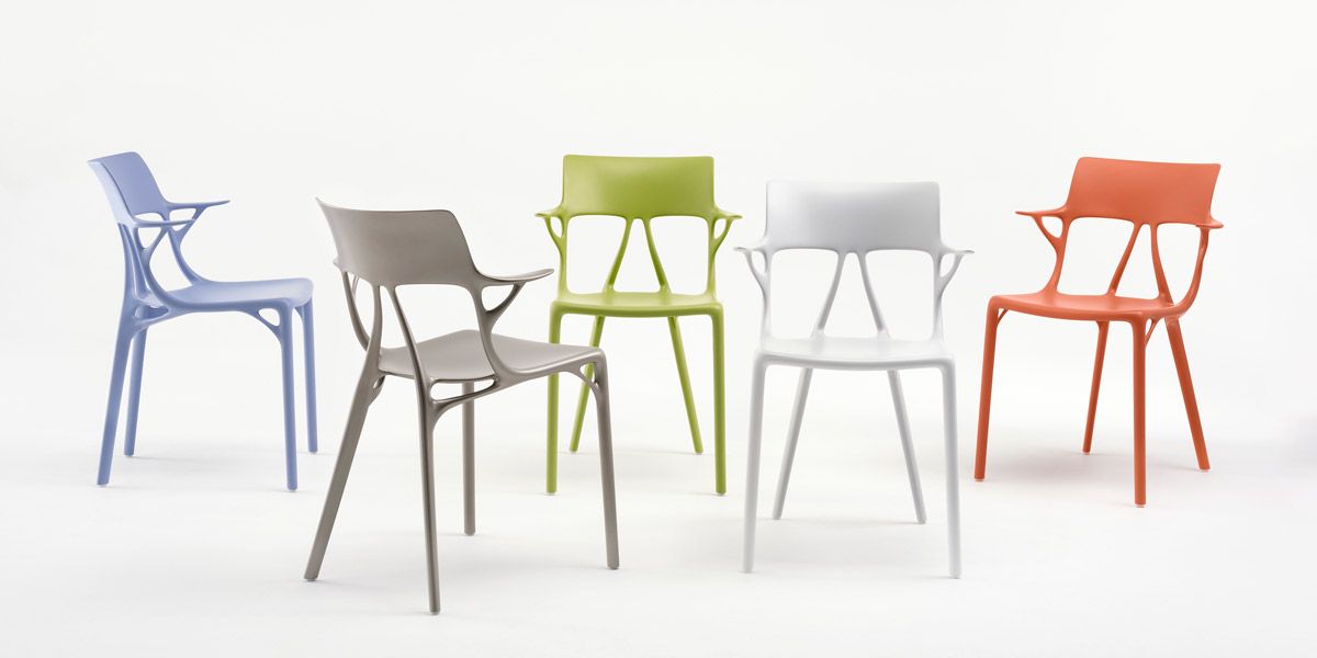 kartell and philippe starck present A.I project at salone del mobile