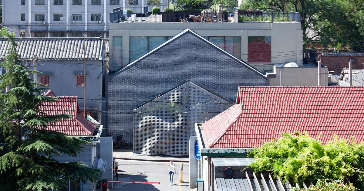 cultural space in beijing complete with digitally fabricated façade of ...