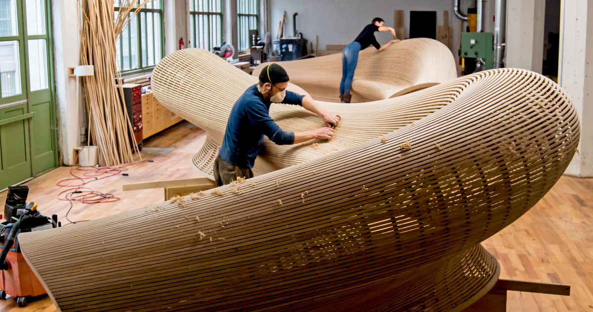 TIMBER! brooklyn designers show what they're doing with wood at ...