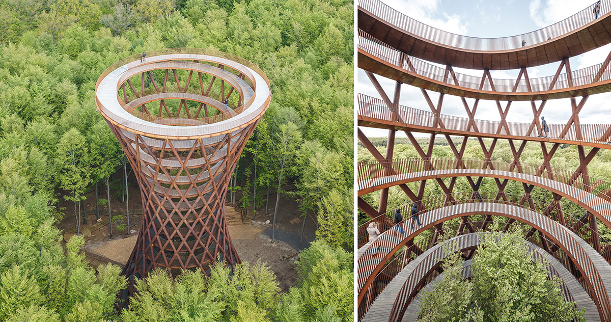 EFFEKT completes 'camp adventure' observation tower in denmark
