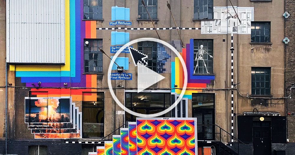 stressed out designer? this hypnotic, animated street artwork is made ...