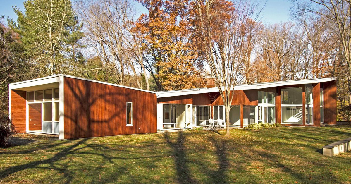 1950s marcel breuer iconic lauck house in new jersey goes on sale
