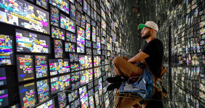 'museum of me' collages your digital self into a 360 degree chorus of ...