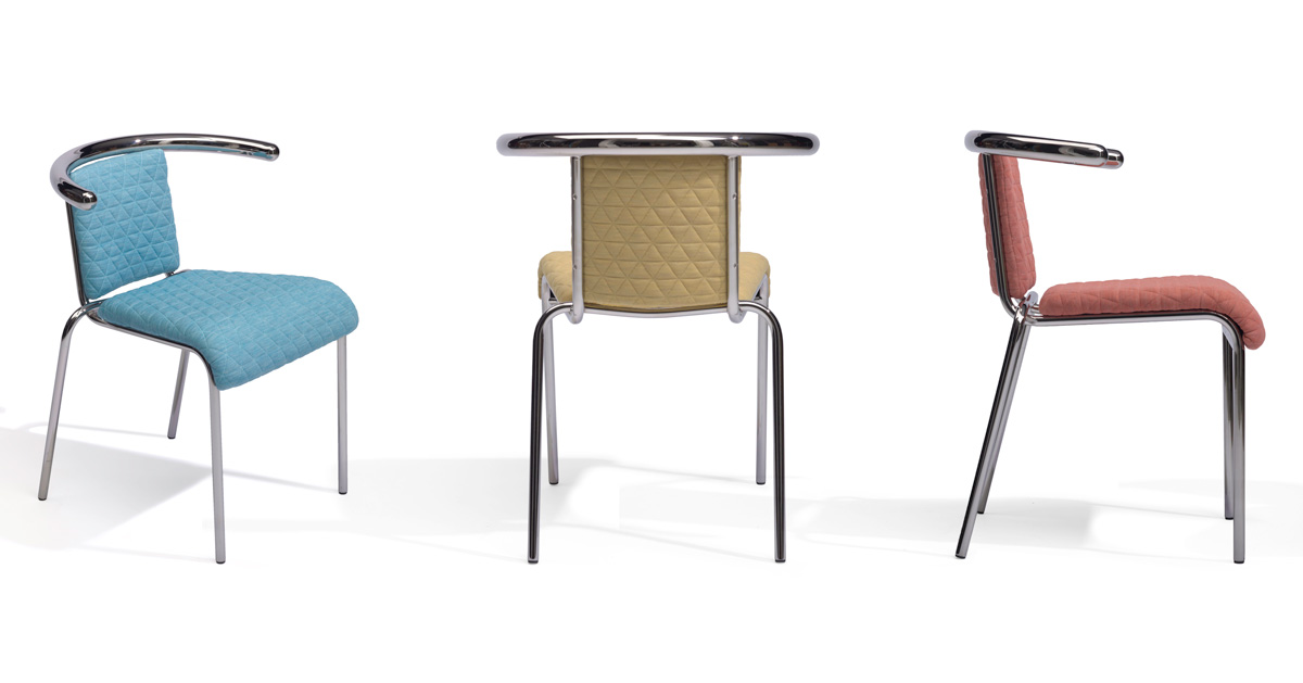 william sawaya designs 5.PM chair with bull-like horns for sawaya & moroni