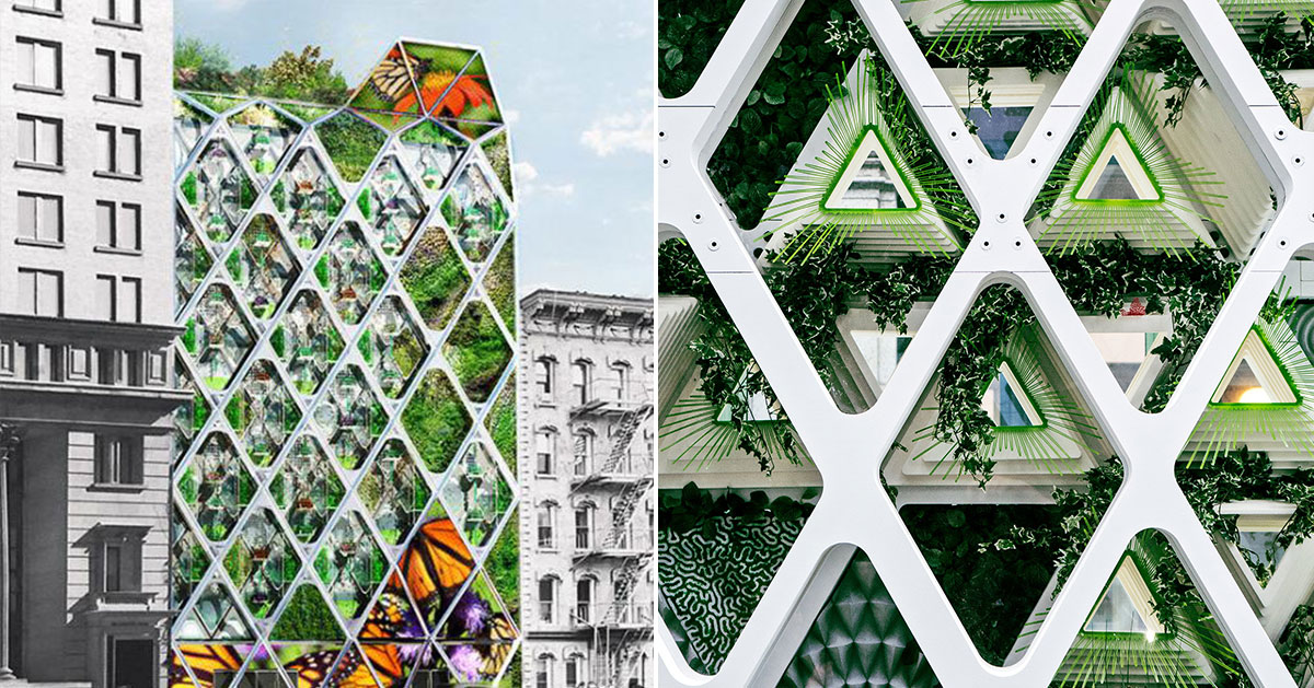 the outside of this office building in new york will be a giant ...
