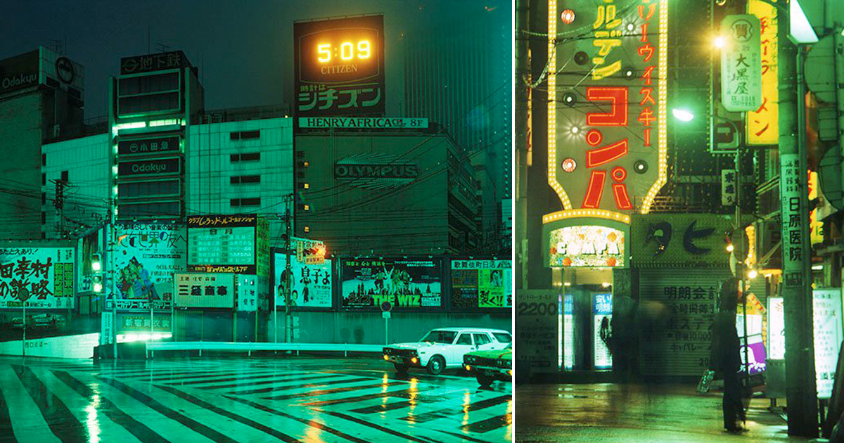 tokyo in the 1970s, a pre-blade runner city, unseen photos by greg girard