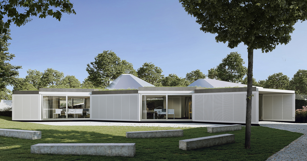 CHYBIK + KRISTOF designs research center of modular architecture