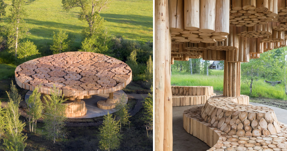 francis kéré's 'xylem' pavilion opens at tippet rise art center