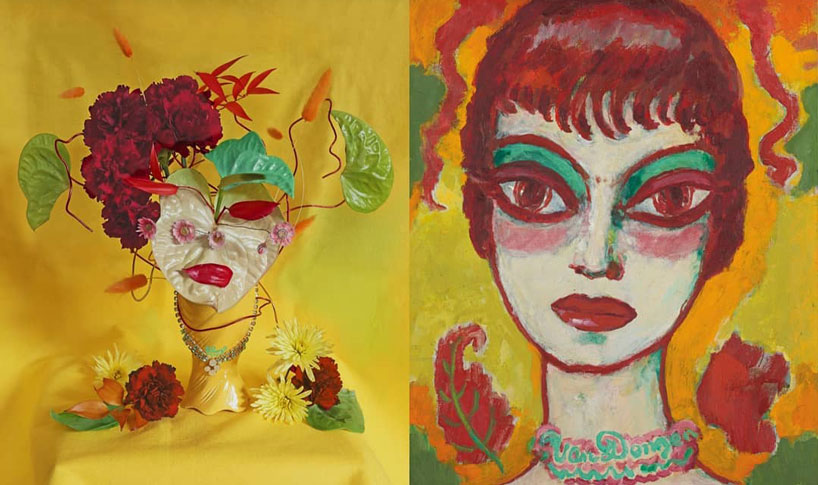 harriet parry transforms works of art into floral masterpieces