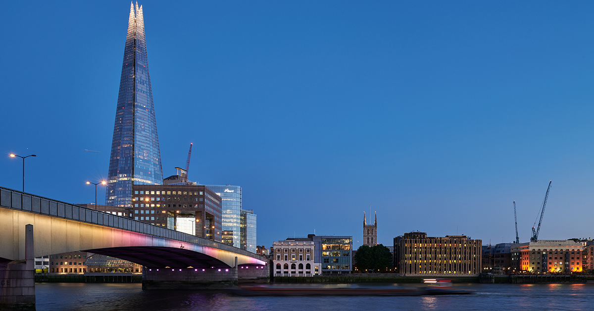 first phase of illuminated river lights up the thames in london