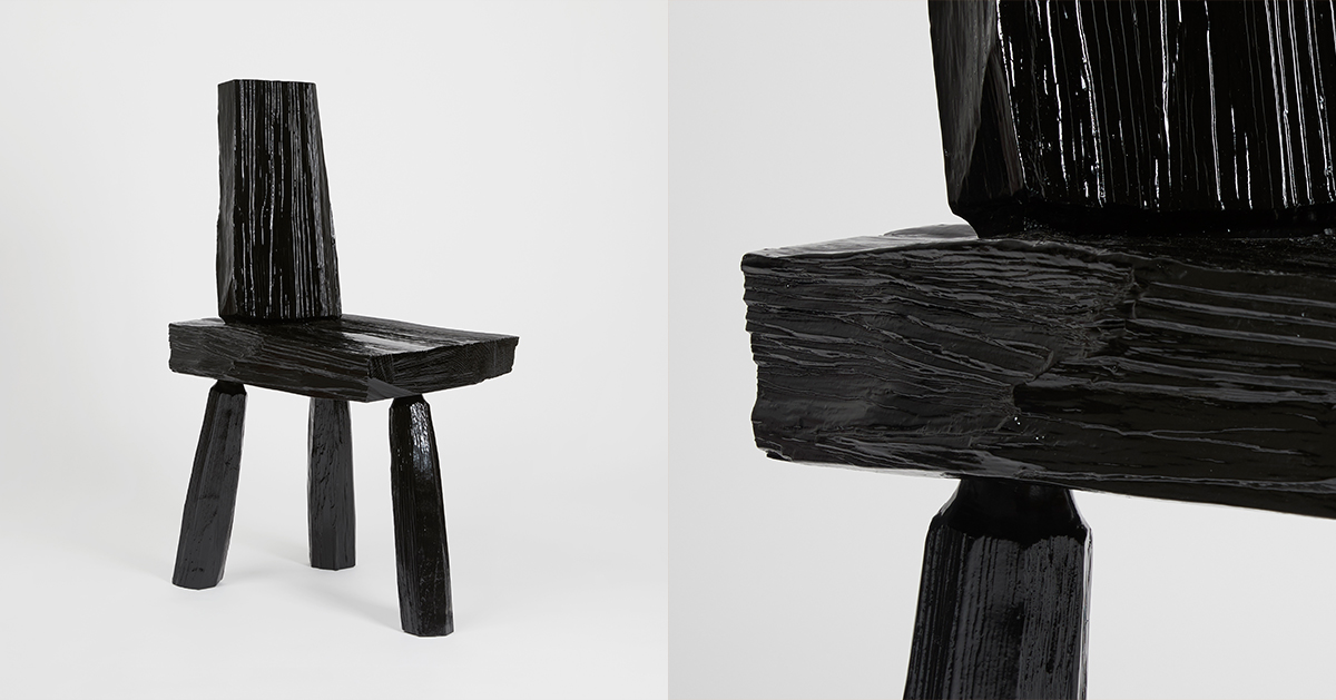 max lamb applies 9,000-year-old japanese lacquer technique to roughly ...