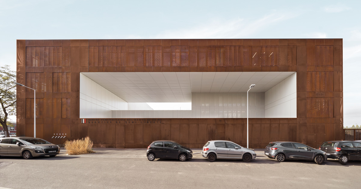 LAN completes monolithic minimum security prison in nanterre, france