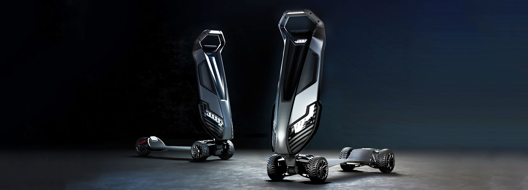 D-fly's dragonfly hyperscooter features aerospace-grade aluminum