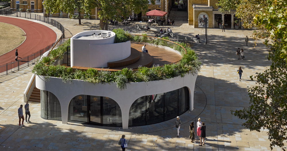 nex– completes london restaurant with windows that disappear from sight