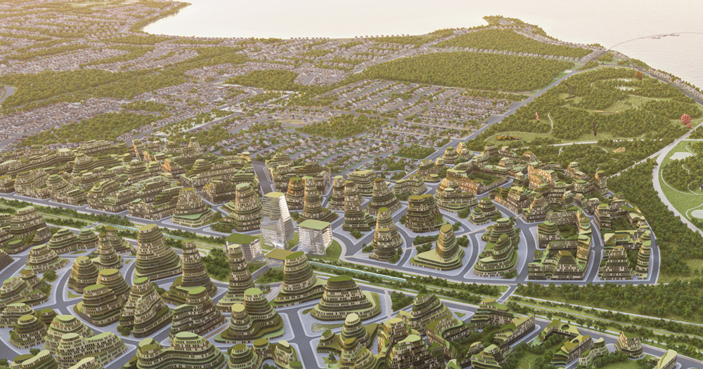 partisans' 'orbit' masterplan for future city takes cues from burning man