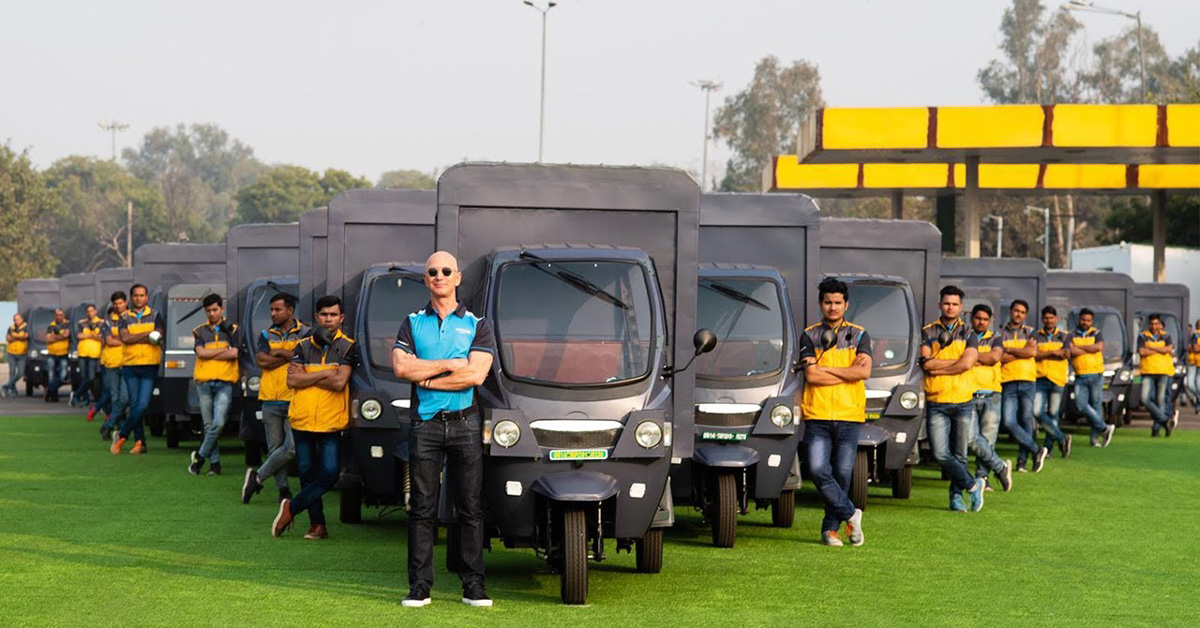 amazon to roll out 10,000 electric rickshaws in india by 2025