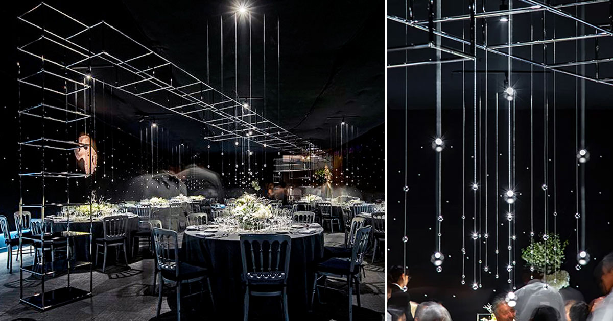 chain + siman designs 'gravity' restaurant based on alfonso cuaron's film