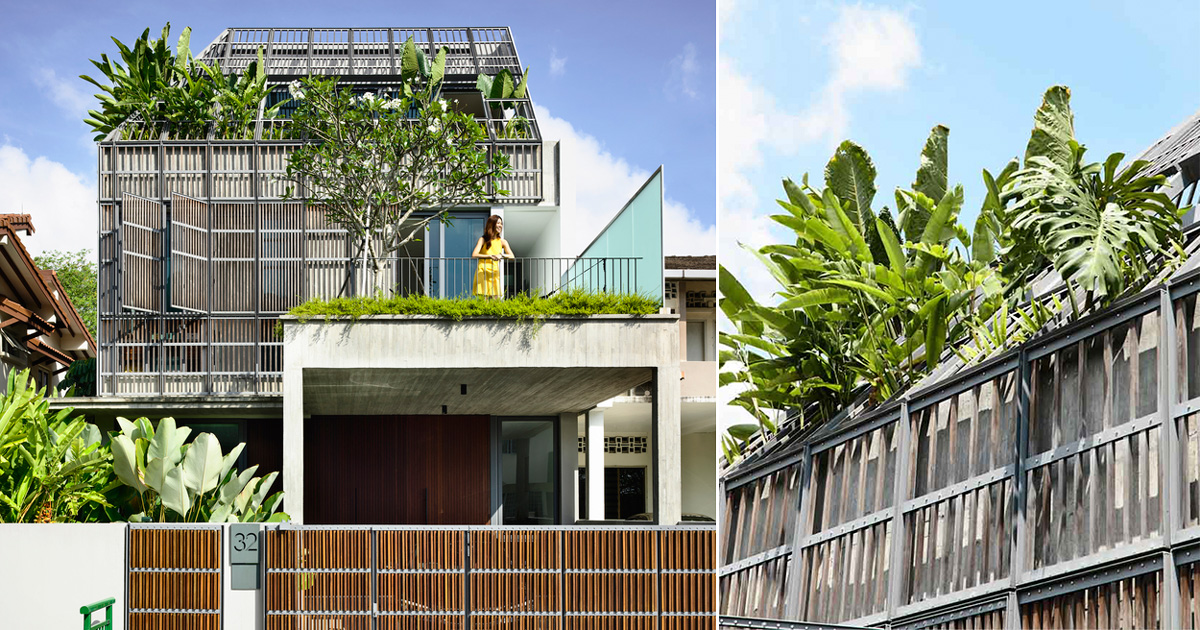 HYLA architects wraps house in singapore in operable façade of timber ...