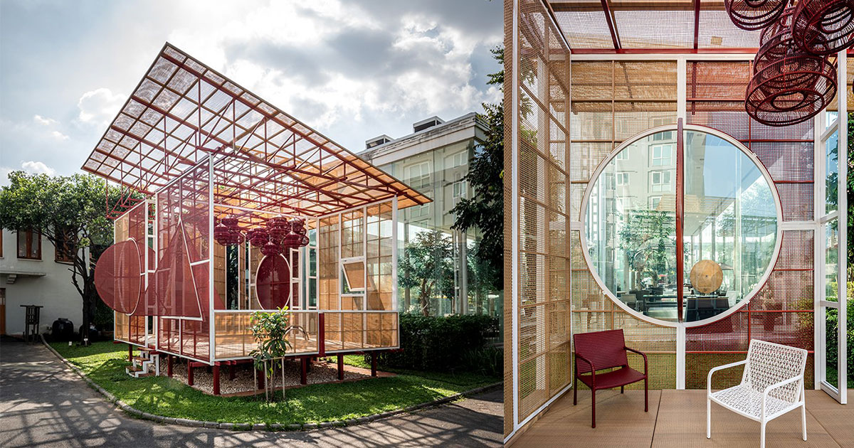 PHTAA traditional thai craftsmanship with construction for rattan pavilion