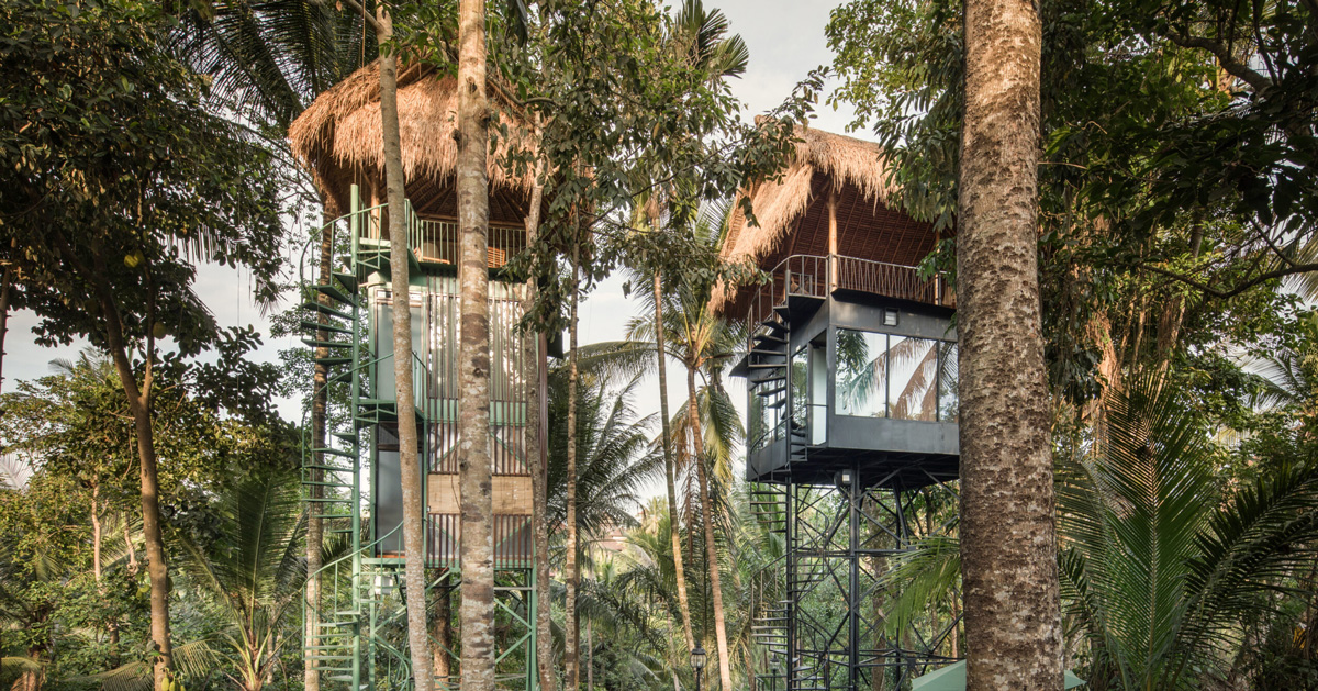 treehouse hotel in bali by alexis dornier mixes tropical and industrial ...