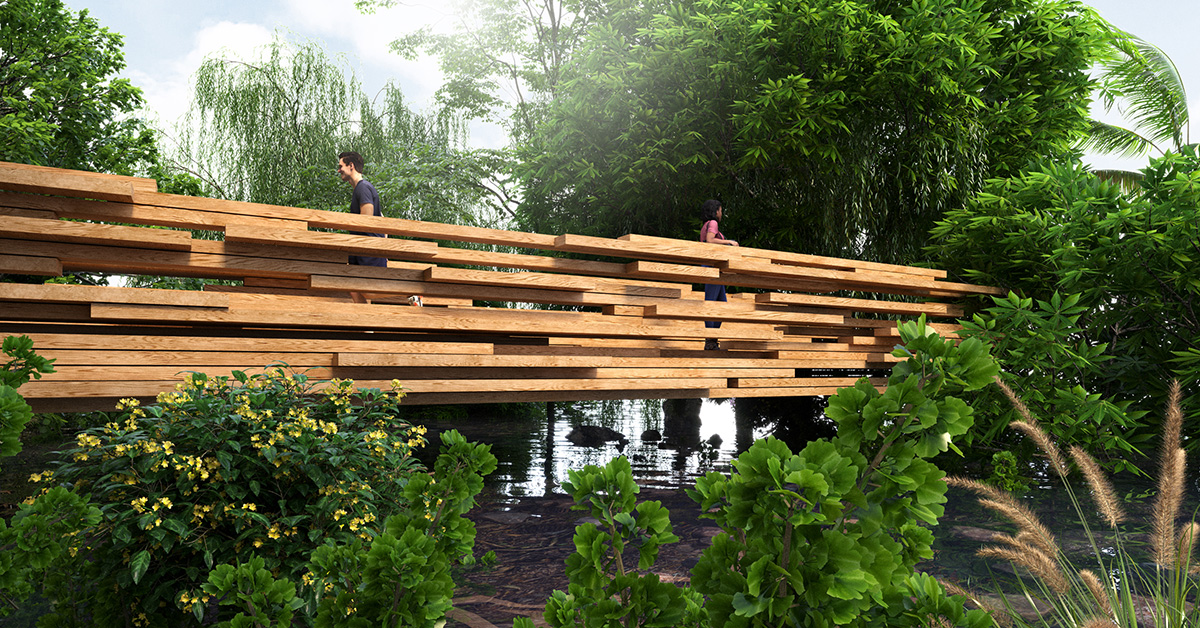 paul cocksedge's exploded view bridge in cape town to use invasive ...