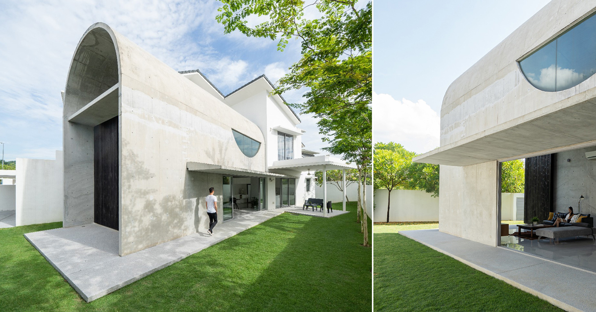 Barrel Roof Modern House Designs