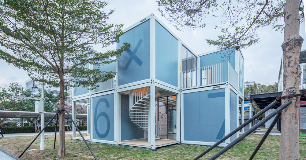 modular shenzhen pop-up school 'plugin learning blox' built in three days