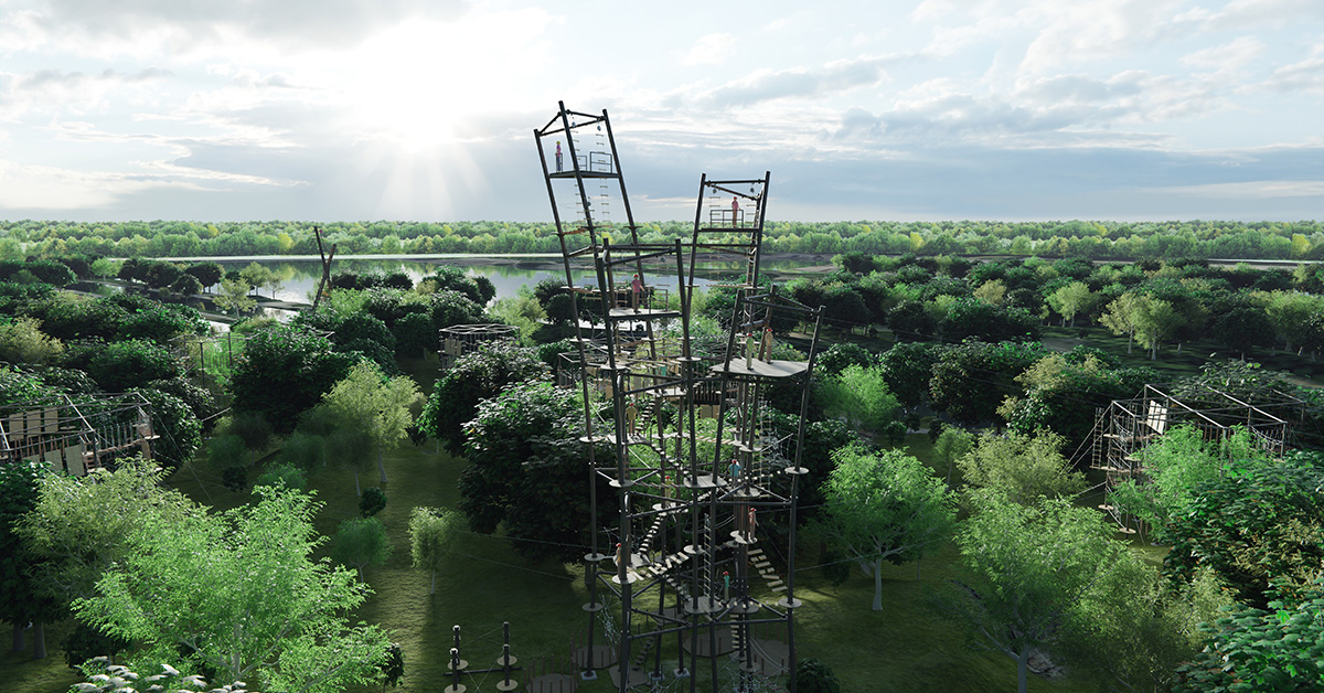 north america's largest aerial adventure course set to open in 2020