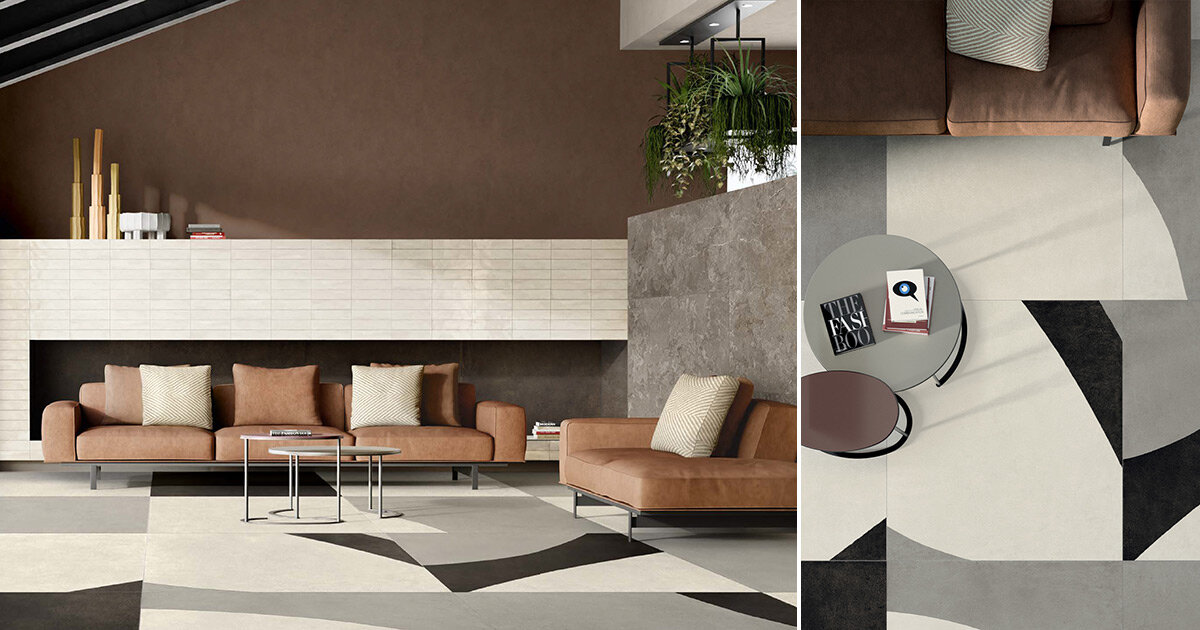 iris ceramica drapes the interiors in natural stone, earth & lava