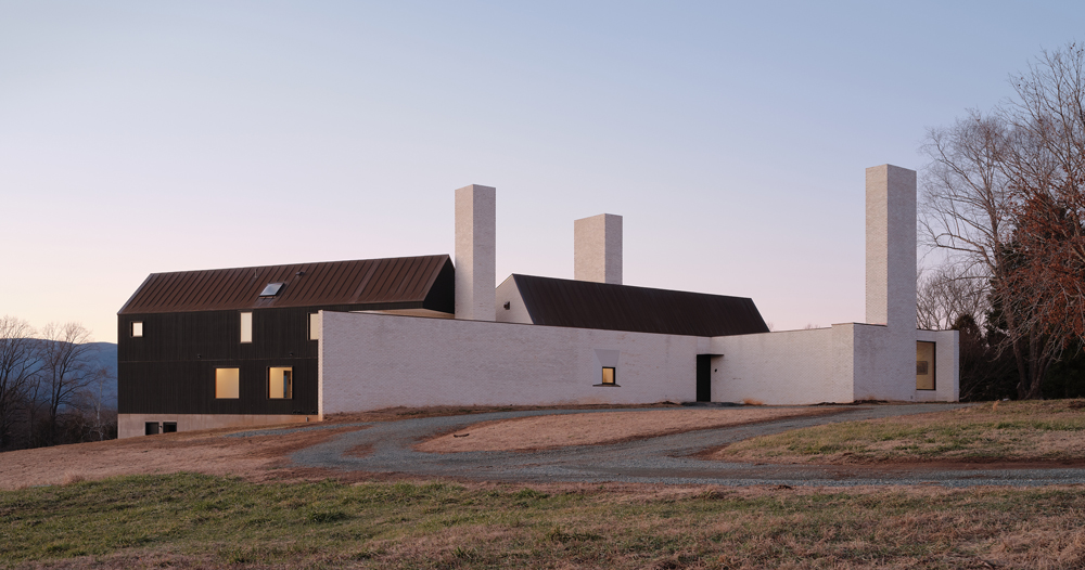 TW ryan's 'three chimney house' echoes colonial american south