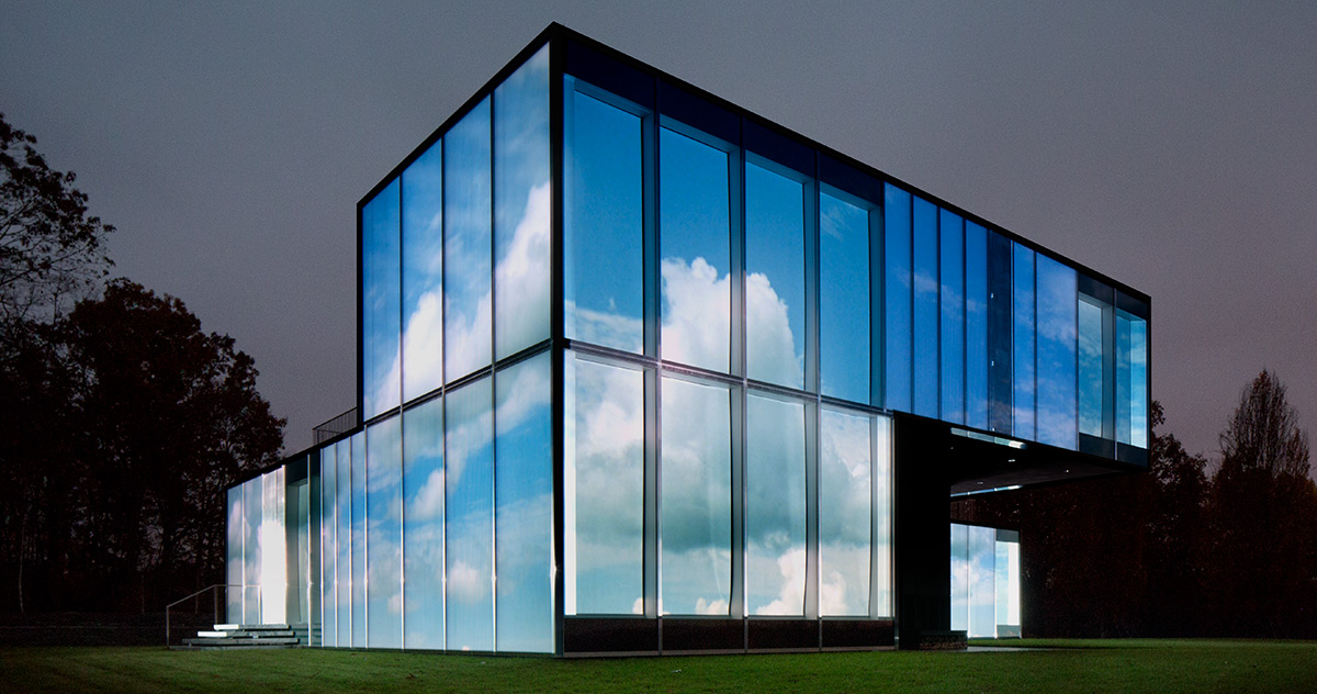 doug aitken's 'lighthouse' is an architecture-wrapping installation of ...