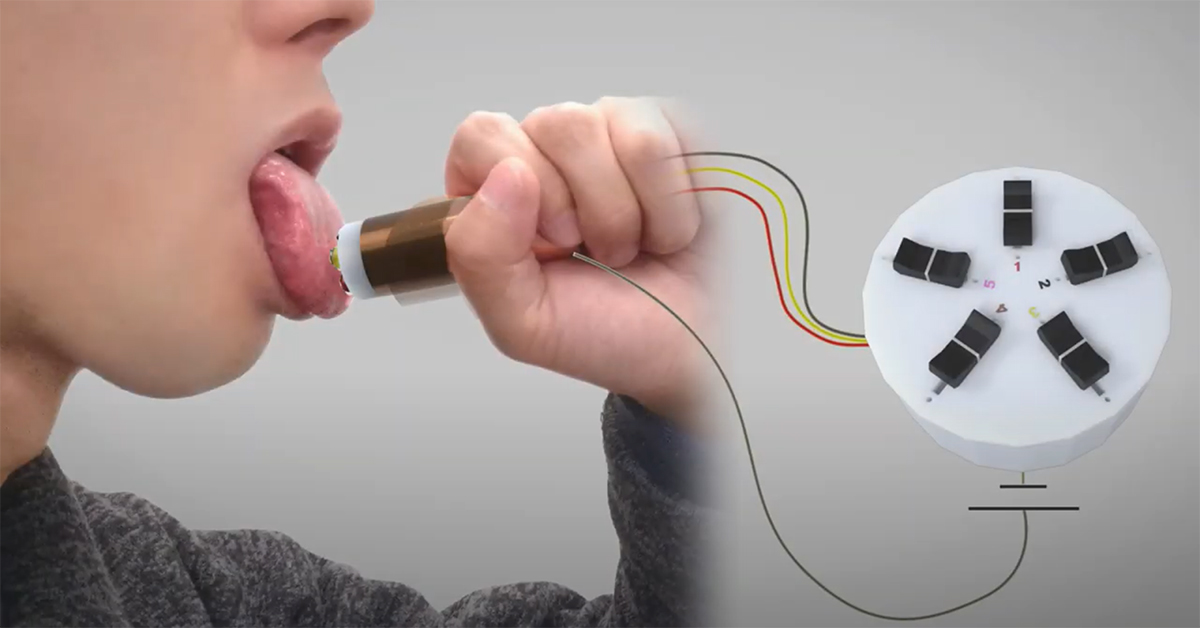 lickable 'taste gadget' can recreate any flavor without eating food