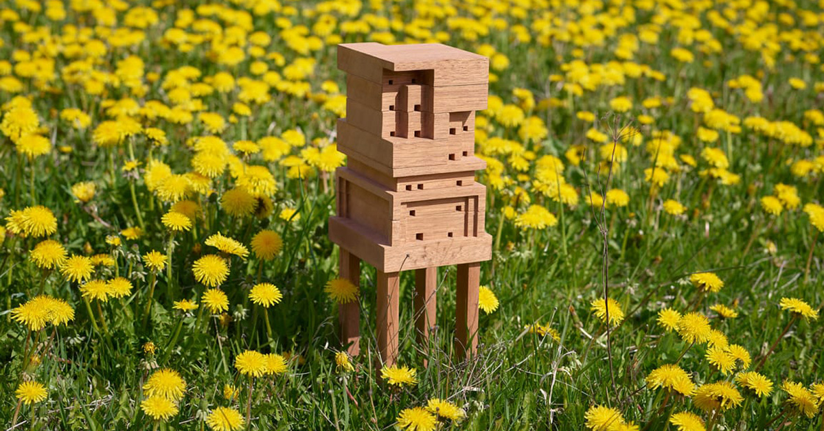 design your own bee house with IKEA's bee home open-source project