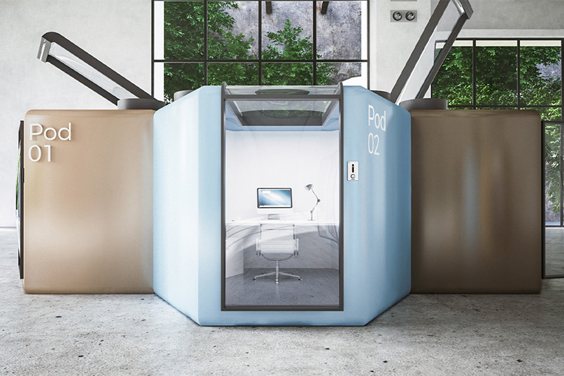 qworkntine is a health-focused office pod system for post-quarantine ...