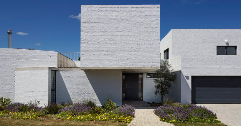 swansilva's white brick house in south africa emerges through ...