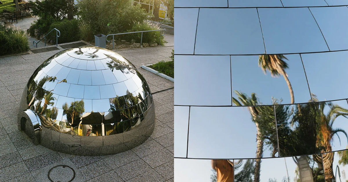 magenta workshop builds a stainless steel igloo at tel aviv crafts and ...