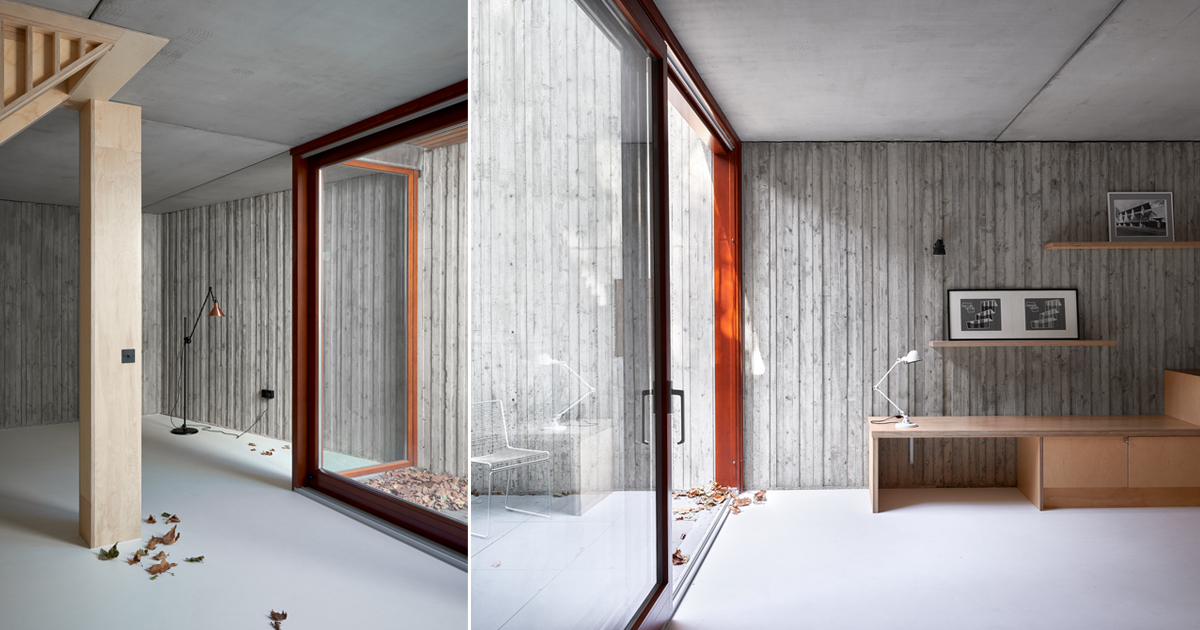 textured in-situ concrete adorns SOBORO house by kennedytwaddle